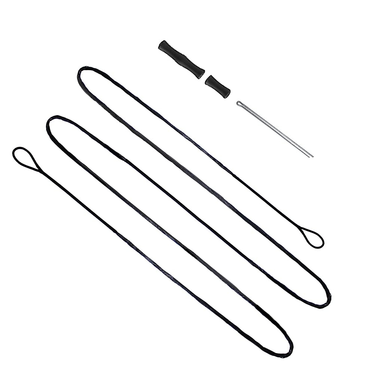 TACHYON ARCHERY Recurve Bow String - Dacron Bow String Replacement for Traditional and Recurve Bow with Finger Saver, Bowstring 14,16 Strands AMO 48-70 inches