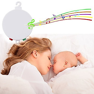 Baby Musical Mobile, AGPtek Battery-Operated Baby Bedding Rotary Music Box Plays Twelve Tunes