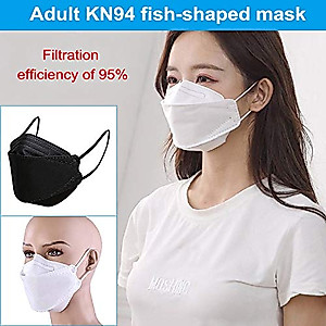 Pack of 50 High Specification KF94 Black face Masks,Reusable Safety Fàce Mẵsk. for Adults Coronàvịrụs Protectịon 4-Ply Filtеr Fàce Protection