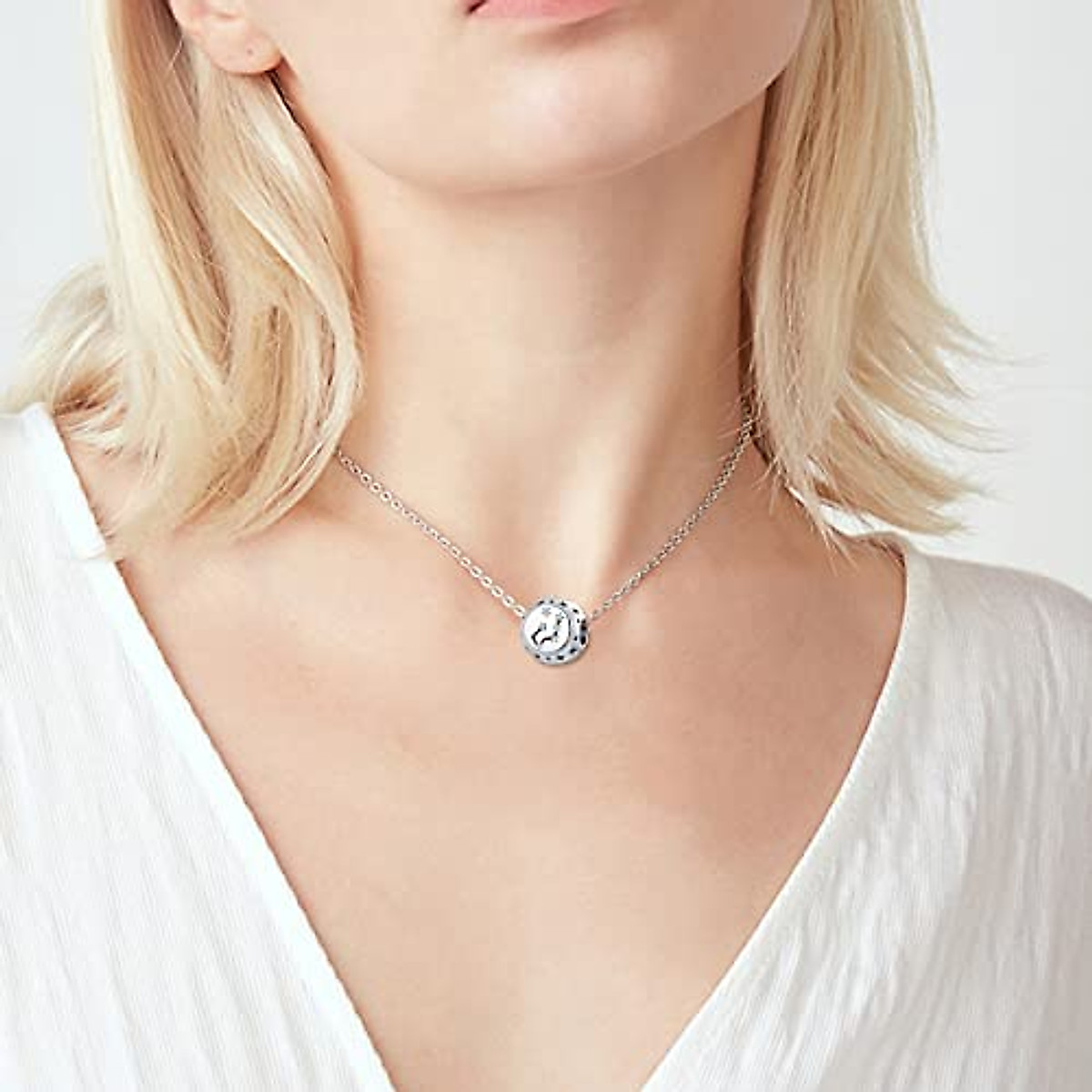 QeenseKc Taurus Horoscope Zodiac Sign Birthday Charm Constellation Clear CZ Astrology Bead for Bracelet Necklace