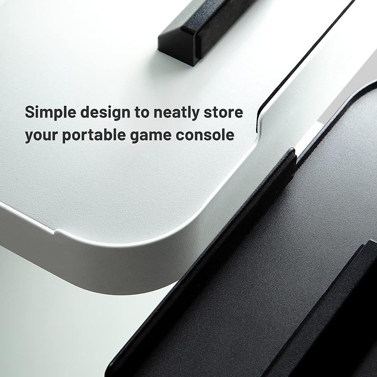 WALL Portable Game Holder Shelf with Detachable Hook for TV Stand V2/V2CASTER/V3/V5 Models | Satin Black