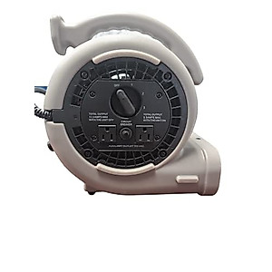 Lasko Super Fan Max Air Mover for Janitorial Water Damage Restoration Stackable Carpet Dryer Floor Blower Fan, Grey