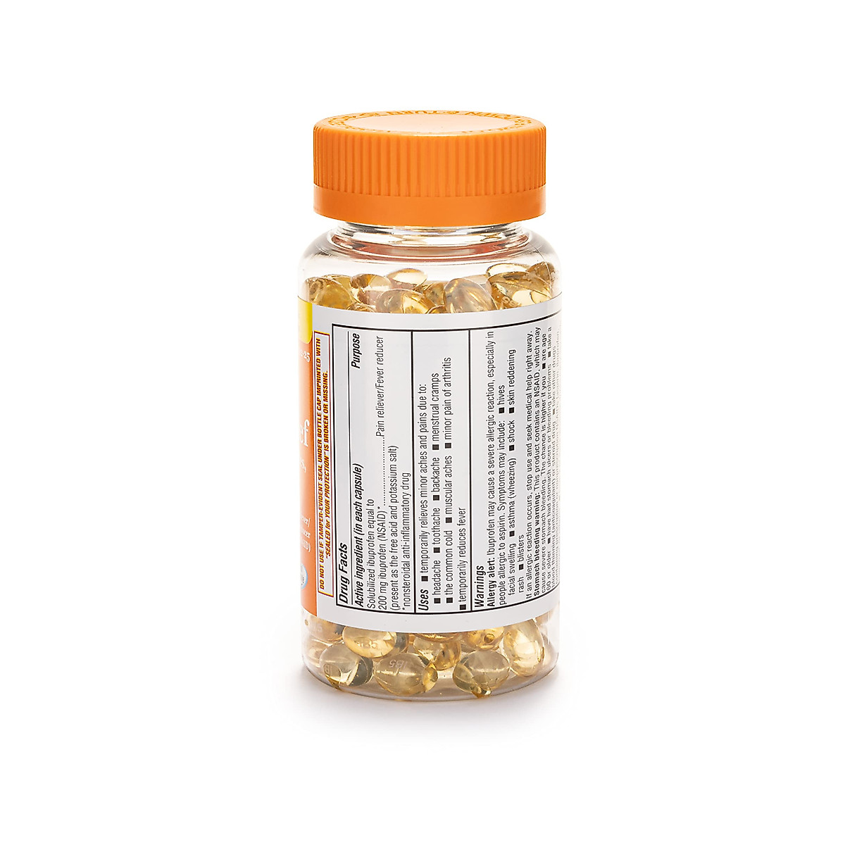 A+Health Dye-Free Ibuprofen 200 Mg Mini Softgels, Pain Reliever/Fever Reducer (NSAID), Made in USA, 180 Count