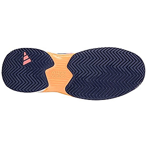 adidas Women's Courtjam Control Tennis Shoe, Acid Red/Legacy Indigo/Turbo, 9