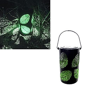 Lxcom Lighting Green Solar Lantern Lights Metal Waterproof Decorative Solar Garden Lights Garden Solar Lights Solar Lamp Outdoor Retro Garden Hanging Lantern Decorative Light for Home Garden Patio