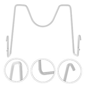 FUNOMOCYA Peg Board Paper Towel Holder Metal Macrame Shelf Wall Hanging Metal Dish Rack Pot Lid Holder Organizer Accessories Pot Lid Organizer Pan Cover Rack White