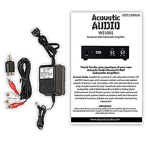 Acoustic Audio WS1005 Passive Subwoofer Amp 200 Watt Amplifier for Home Theater