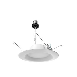 Satco S29313 LED Recessed Downlight Retrofit, 9.8 Watts, 5-6 Inches, White