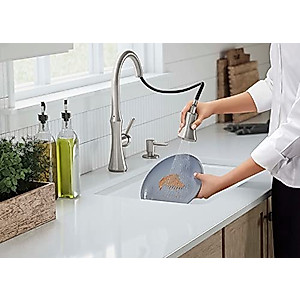KOHLER R28706-SD-VS Kaori Single Handle Kitchen Faucet with Pull Down Sprayer and Soap Dispenser, Vibrant Stainless