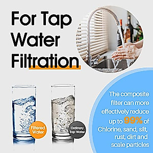 PUREPLUS Whole House Water Filtration System with Sediment and Carbon Water Filter