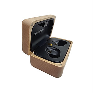 PAKJEL Handmade Wooden Case for Momentum True Wireless 3, Earphones Portable Magnetic Protective Cover (Color : Maplewood)