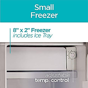 BLACK+DECKER BCRK32V Compact Refrigerator Energy Star Single Door Mini Fridge with Freezer, 3.2 Cubic Ft., VCM