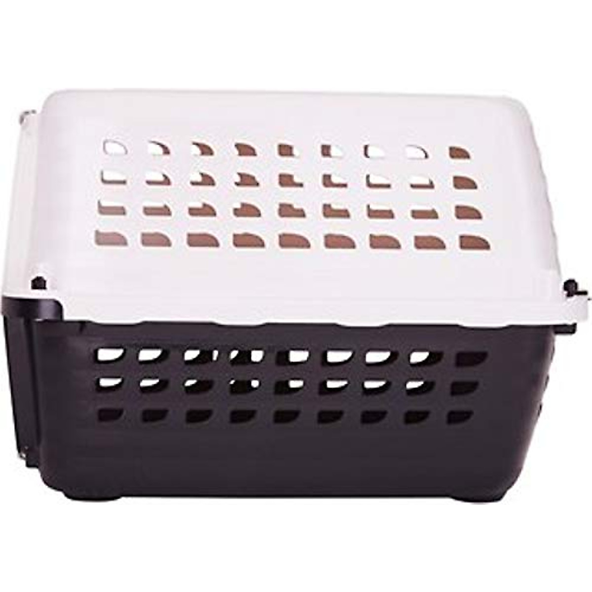Petmate 41032 Compass Fashion Kennel Cat and Dog Kennel, 10-20 lb., Pearl White/Black
