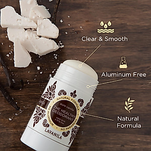 Lavanila Pure Vanilla Natural Aluminum Free Deodorant 2-Pack - The Healthy Deodorant for Men and Women, Solid Stick (2 Ounce Each), Vegan