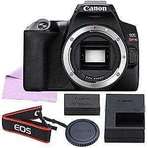Canon EOS Rebel SL3 DSLR Camera (Body Only) Bundle + Microfiber Cloth -3453C001 (Renewed)