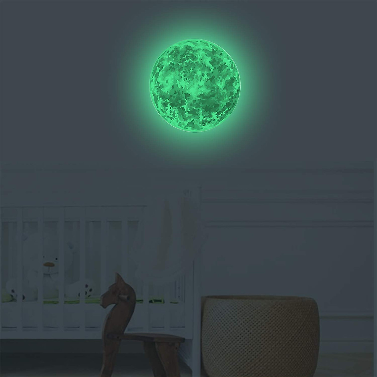 Glow in The Dark Stars and Planet Wall Stickers for Kids Bedroom Living Room 79pcs,9 Planets of Bright Solar System with 70pcs Stars