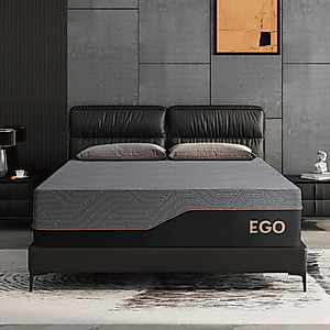 Dyonery Twin 14 Inch Memory Foam Mattress in a Box, Jacquard Fabric Cover, Made in USA, CertiPUR-US Certified, Ventilated Copper AeroFusion Memory Foam, Fiberglass Free Mattress, 75”x38”