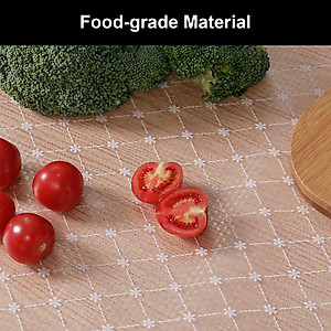 Cooyes Shelf Liner and Drawer Liner,EVA Non-Adhesive Non-Slip Washable Cabinet Liner Refrigerator Liners,for Cupboard,Kitchen,Bathroom,Table Place Mats,Desks Liner