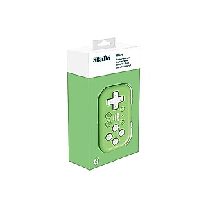 8Bitdo Micro Bluetooth Gamepad Pocket-sized Mini Controller for Switch, Android, and Raspberry Pi, Supports Keyboard Mode (Green)