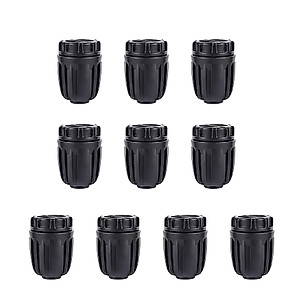 1/2 inch Irrigation Fittings End Plugs For (1/2" ID x0.6-0.63" OD) 16mm Drip Tubing Connectors-10 Pcs/pack