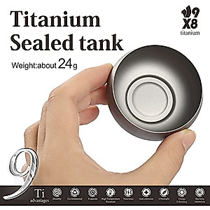 Airtight storage container with lid, airtight and waterproof containers - all made of pure titanium - keep content fresh and dry (2)