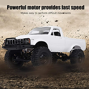 RC Rock Crawler, C24-1 2.4G 1/16 Scale Full Scale 4WD Off Road RC Cars Electric Truck Plastic Whole Toy Parts Accessory Rc Rock Crawler