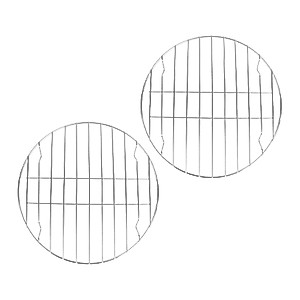 Operitacx 2pcs Stainless Steel Griddle Grilling Accessories BBQ Portable Campfire Grate Hibachi Grill Pizza Ovens for Outside Pizza Grill Practical Steak Grilling Rack Cake Lip Gloss
