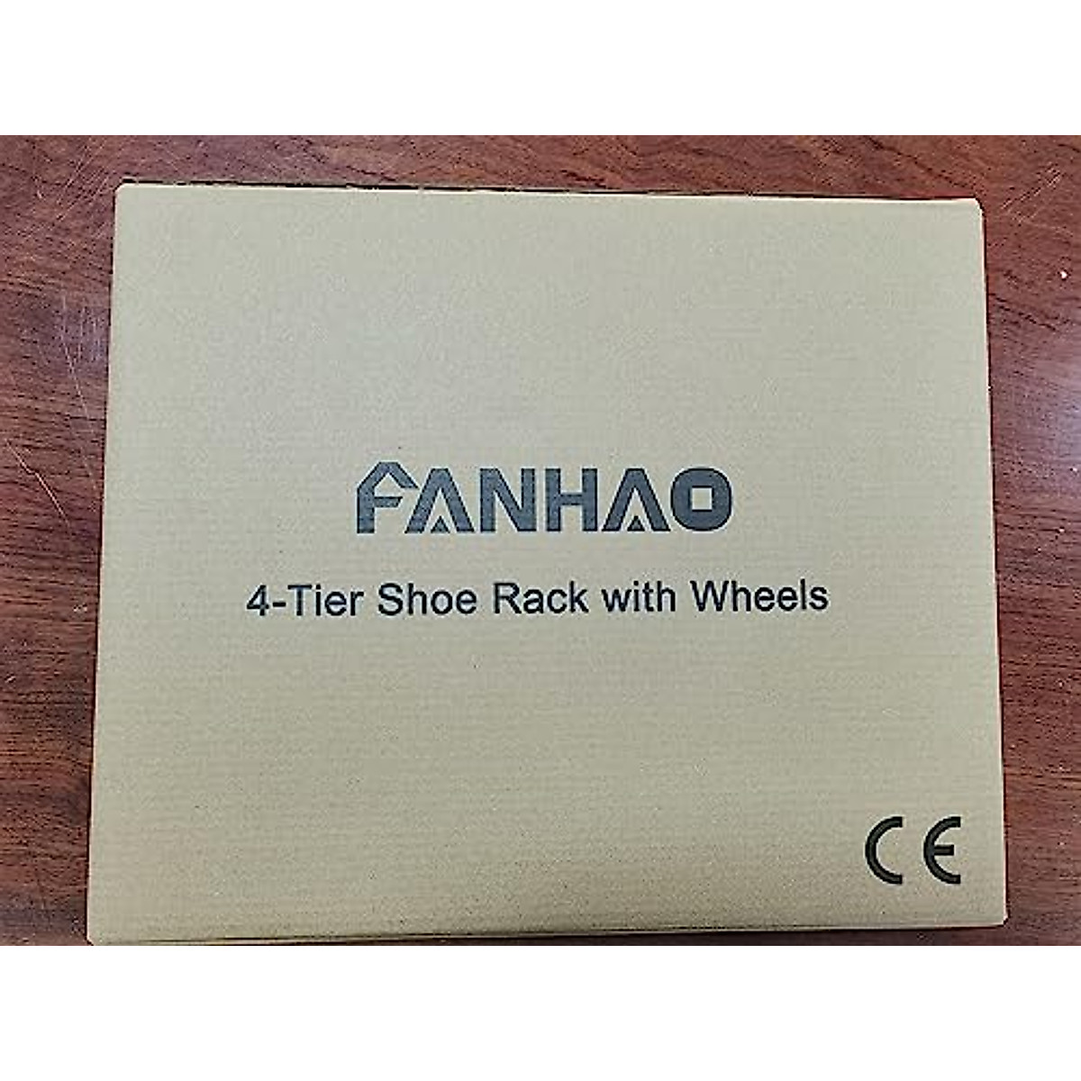 FANHAO 4-Tier Shoe Rack with Wheels, Rolling Shoe Organizer Adjustable Fabric Shoe Shelf Storage Organizer 16-20 Pair, Fits Boots, High Heels, Slippers and More (Bronze)