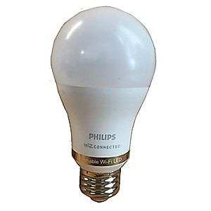 Philips Soft White A19 LED 60W Equivalent Dimmable WiZ Connected Smart Light Bulb 4 Pack