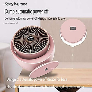 Akabsh Mini Desk Heater, Office Desk Wall-Mounted Dual-Purpose Portable Fast Heating Heater US Version Air Warmer Fan Heaters
