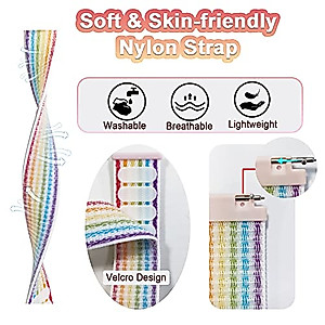 PTHTECHUS Kids Game Smart Watch for Boys and Girls,Smartwatch with 24 Puzzle Games Nylon Strap Dual Cameras Touch Screen Music Player Pedometer Multi-Function for 4-12 Years Children Gifts-Pink