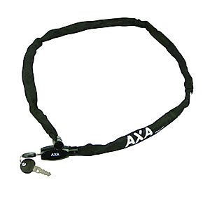 AXA Rigid Black Bike Chain Lock - Black, 1200 mm x 3.5 mm