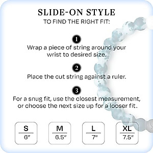 Lokai Hawaiian Silicone Beaded Bracelet for Women & Men, The Surf Collection - Ohana, (Large, 7 Inch Circumference) - Silicone Jewelry Fashion Bracelet Slides-On for Comfortable Fit