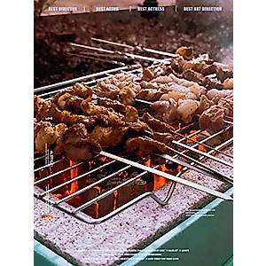 Disposable Grill, Portable Charcoal Grill, Barbecue, Grilling Kit for Indoor & Outdoor cooking, Lightweight Ready to Use Instant Grill Set for BBQ Picnic Camping Deck