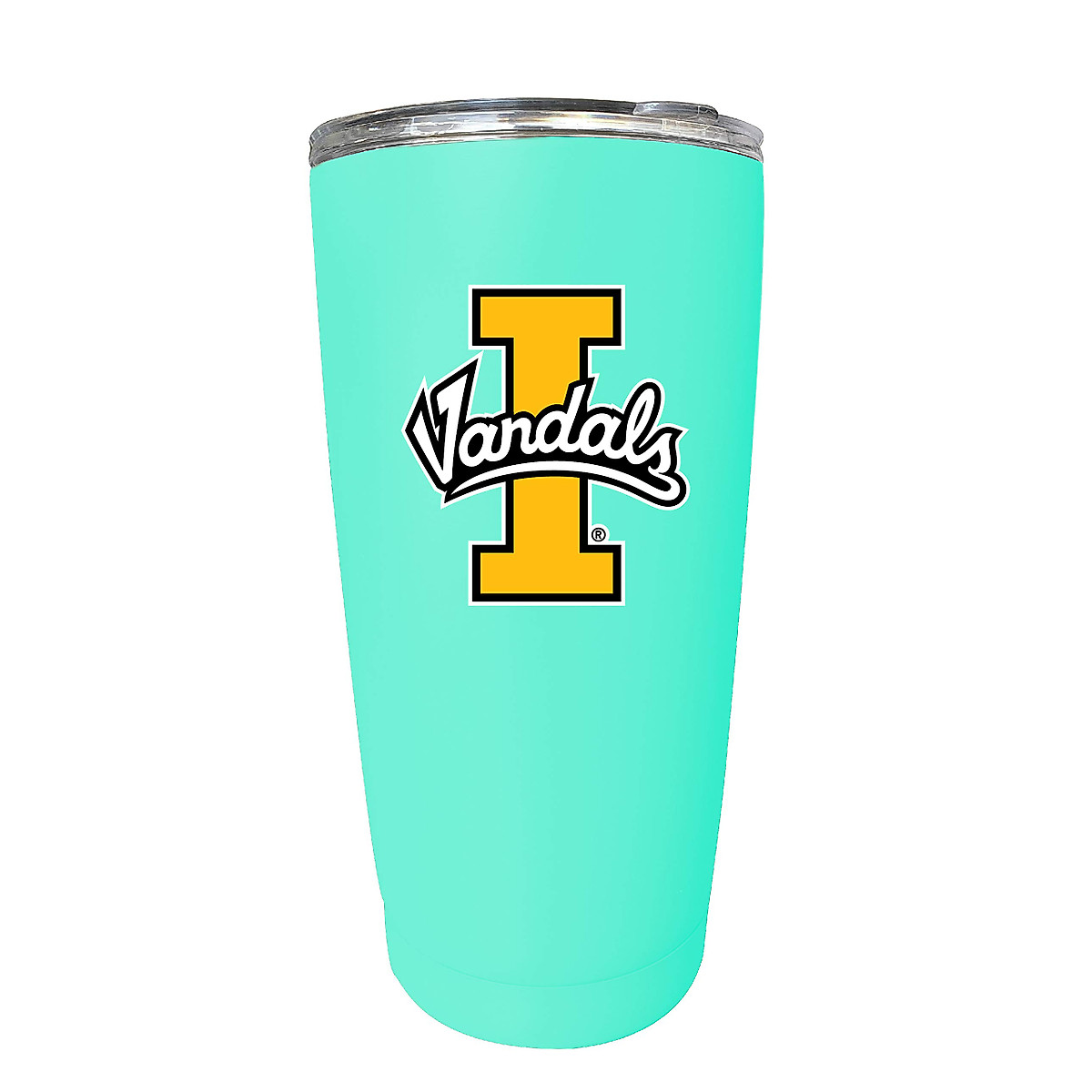 R and R Imports Idaho Vandals 16 oz Insulated Stainless Steel Tumbler Straight - Seafoam. Officially Licensed Collegiate Product