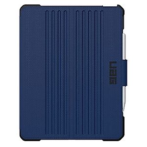 URBAN ARMOR GEAR UAG iPad Pro 12.9" (6th Gen 2022, 5th Gen 2021) Case Blue Cobalt Metropolis Rugged Heavy Duty Protective Cover Multi-Angle Viewing Folio Stand with Pencil Holder