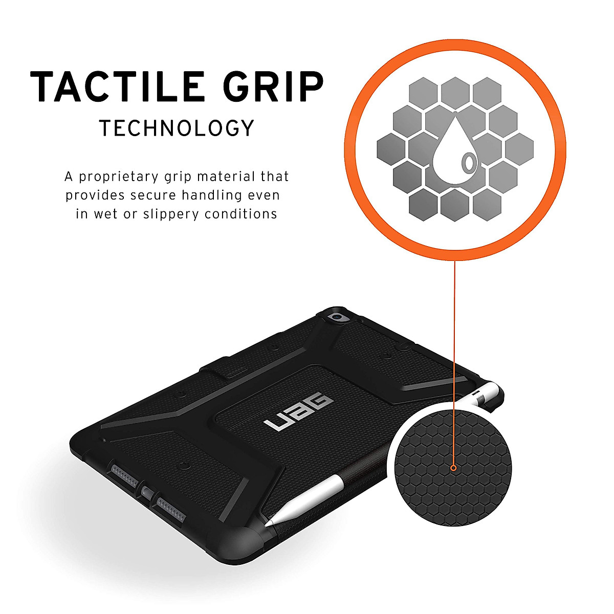 UAG Folio iPad Mini (5th Gen, 2019) Case Metropolis Feather-Light Rugged [Black] Military Drop Tested iPad Cover with Apple Pencil Holder