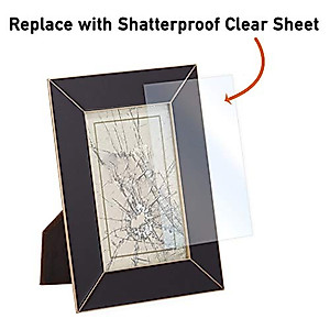 10 Pack of 8x10” PET Sheet/Plexiglass Panels 0.04” Thick; Use for Crafting Projects, Picture Frames, Cricut Cutting and More; Protective Film to Ensure Scratch and Damage Free Sheets