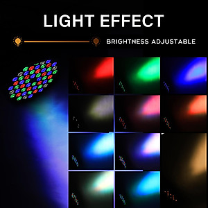 TENGCHANG 180W 56 LED Par 64 Blinder Light RGBW DJ Stage Lights DMX512 Stage Washer for Wedding Party Disco Stage Lighting