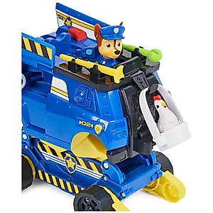 Paw Patrol, Chase Rise and Rescue Transforming Toy Car with Action Figures and Accessories, Kids Toys for Ages 3 and up