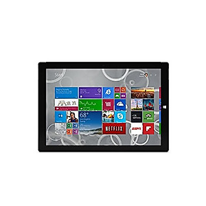 Microsoft Surface Pro 3 Tablet (12", 256 GB, 8GB RAM, intel i5-4300U 1.9GHz, 5MP Camera, Media Card Reader, Windows 10)