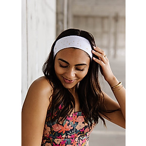Maven Thread Women's 2" Wide Non Slip Sweat-Wicking Headband for Exercise and Yoga, 2-Pack (Chloe)