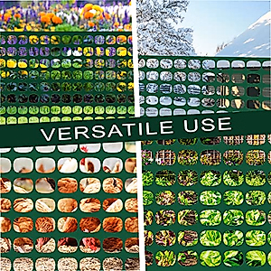 KALYSIE Safety Fence Plastic Mesh Fencing Roll, 4'x100' Feet 1 Roll with 100 Zip Ties, Temporary Reusable Netting for Snow Fence, Garden, Construction and Animal Barrier (Green MW 10.71 lb/roll)