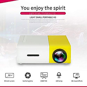 Mini Led LCD Projector, 600 Lumen, 3.5Mm Audio, 320X240 Pixels, Hdmi USB Mini Projector, 20-60 Inch Projection, Home Media Player, 1080P Hd Projection,Black