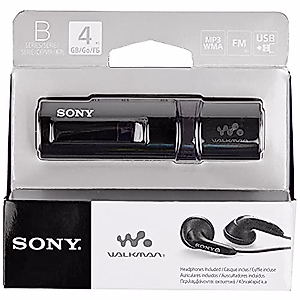 Sony NWZ-B183F B183F Flash MP3 Player with Built-in FM Tuner (4GB) - Black