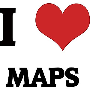 CafePress I Love Maps Mug Ceramic Coffee Mug, Tea Cup 11 oz