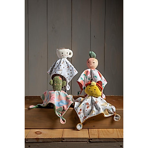 Mary Meyer Sweet Soothie Lovey Security Blanket, 10 x 10-inches, Peach