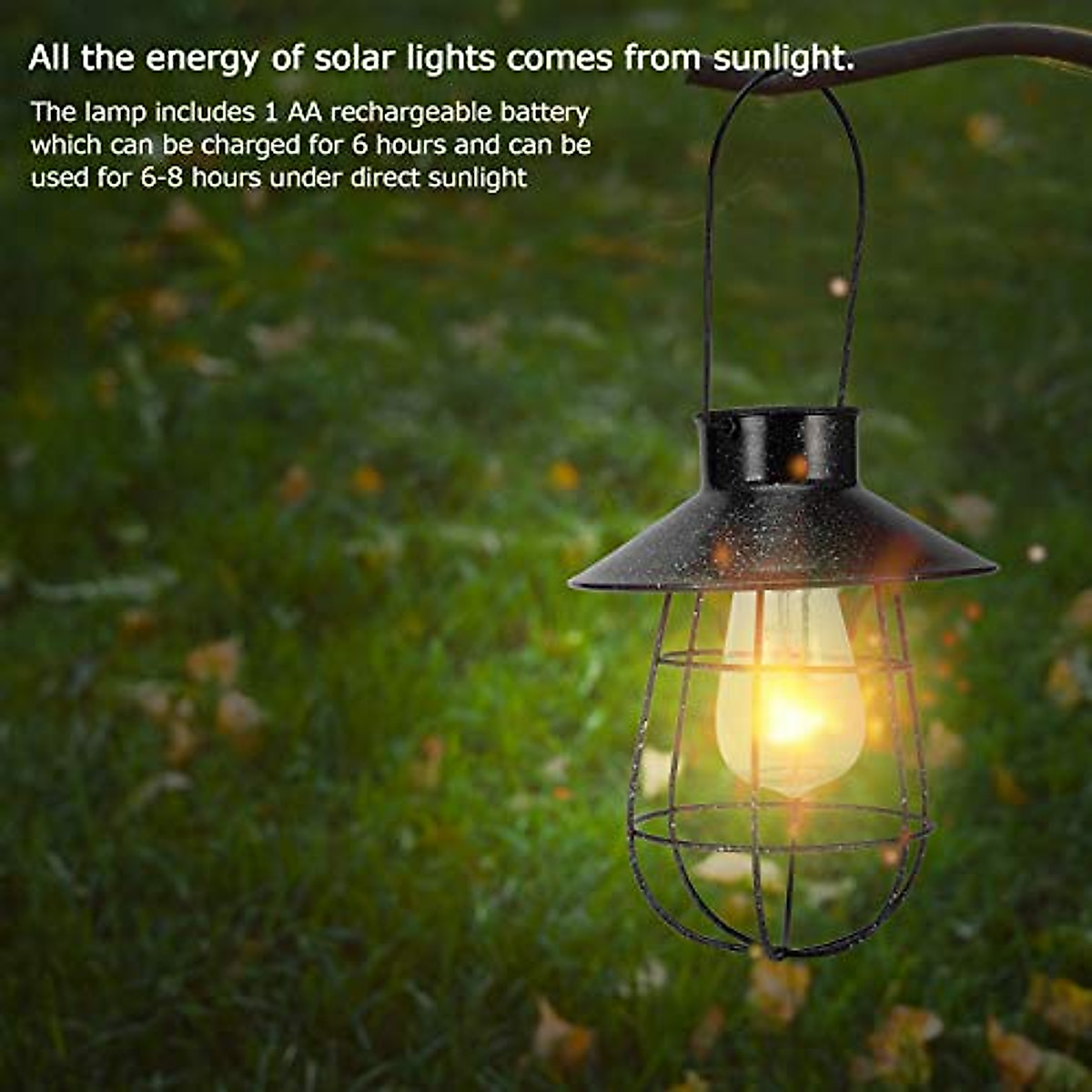 Led Light Decor, Automatical Solar Hanging Light, Waterproof for Home Decoration Gardens, Courtyards, Porches