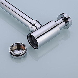 iOrange Chrome P-TRAP Brass Basin Sink Waste Trap Drain Kit