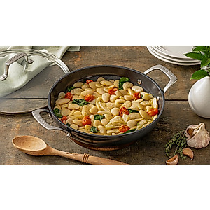 Le Creuset Essential Non-stick Ceramic Shallow Braiser with Glass Lid, 3.5 qt.​